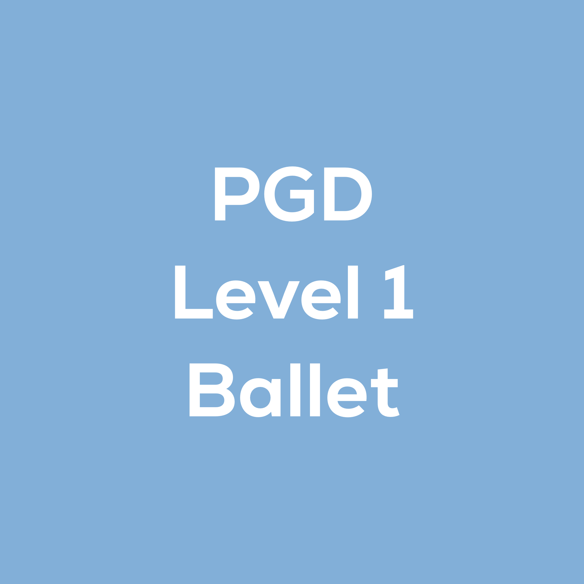 PGD Level 1 Ballet – Studio Dancewear Boutique